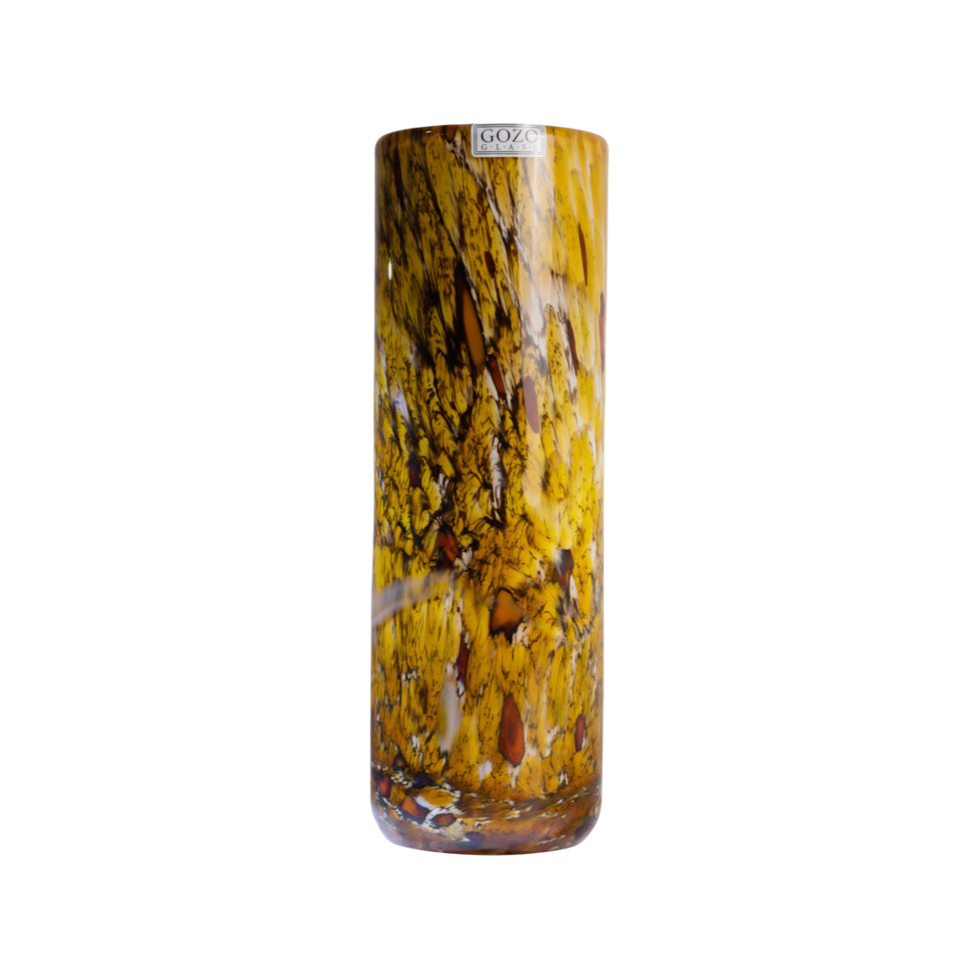 Gozo Glass Golden Yellow Vase – Kevin Seah Online