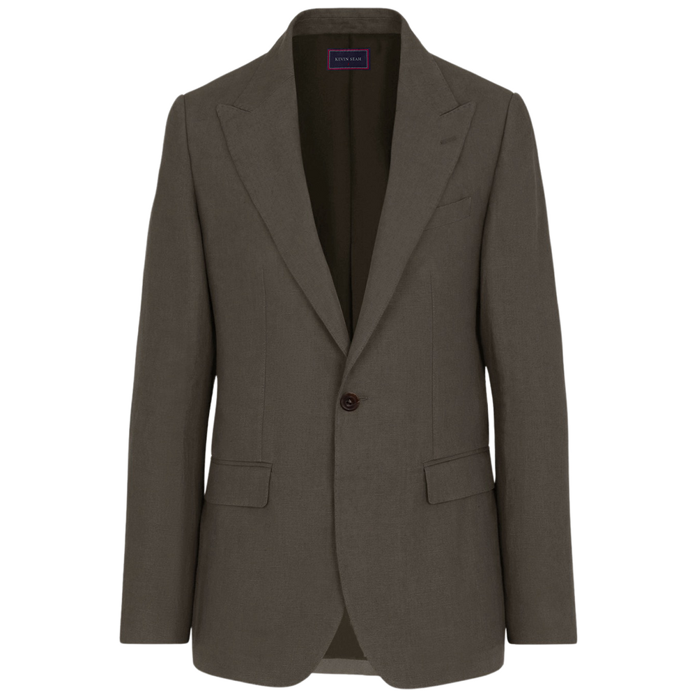 ONE BUTTON PEAK LAPEL JACKET (Made to Order) – Kevin Seah Online